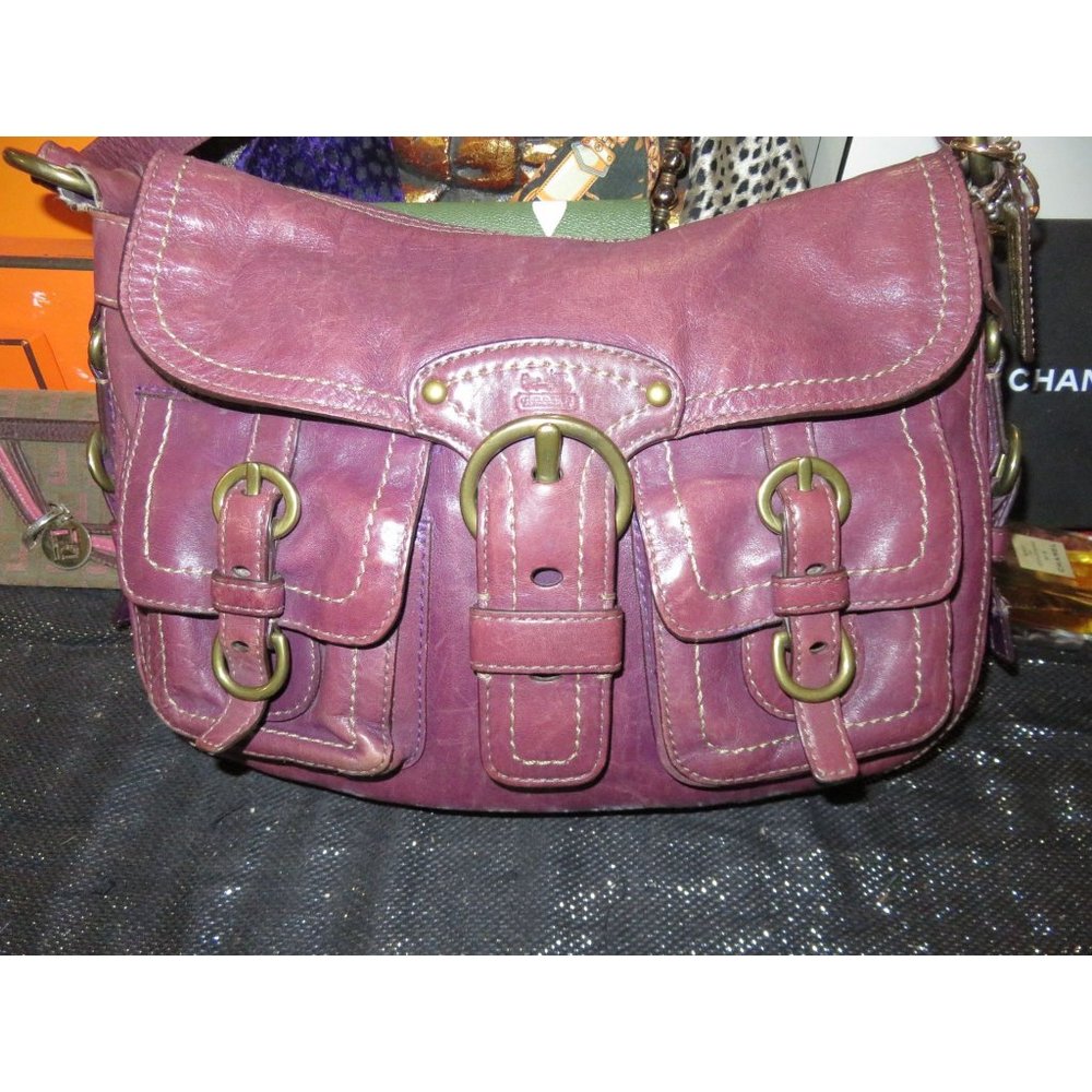 Coach Cursive Creed Legacy Garcia Leather Oxblood Pur… - Gem